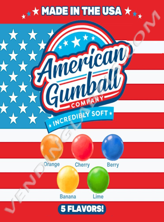American Gumball Display Card Laminated (non adhesive) for Candy Machi ...