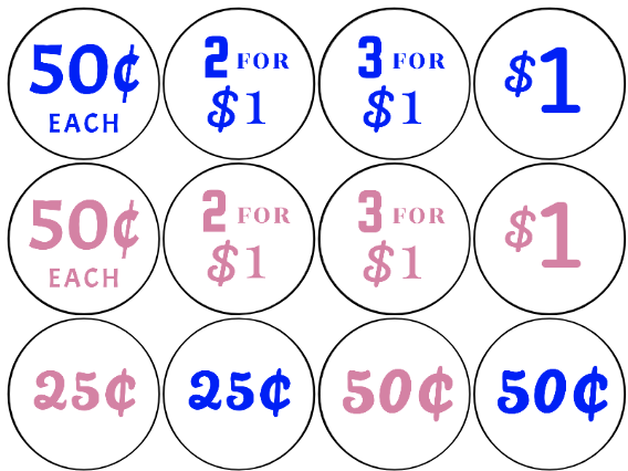 HONOR BOX PRICE Sticker for Vending Candy Labels Machines 2" Round ...