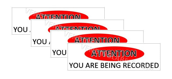 4 Pack Security Stickers ANTI-THEFT for Vending Candy Labels Machines ...