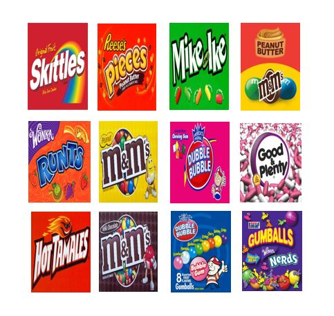 Candy Gumball Display Card Laminated (non adhesive) OEM Size – Vending ...