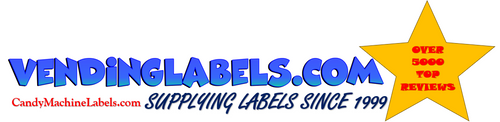 Candy Machine Labels for vending – Vending Labels