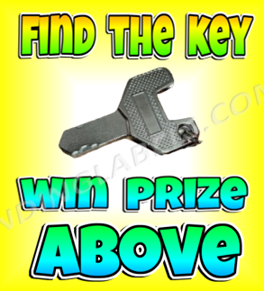 FIND THE KEY Win Prize Label Sticker Candy Vending crane Claw Machine ...